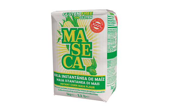 Maseka instant corn masa flour white G.F 1 kg*10 - מזרח - מערב
